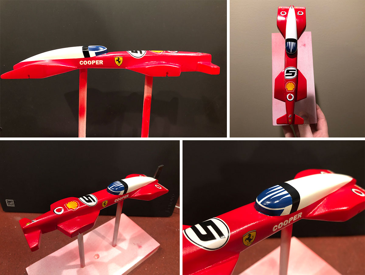 2020 Pinewood Derby Ferrari F1 Car Christian Moist